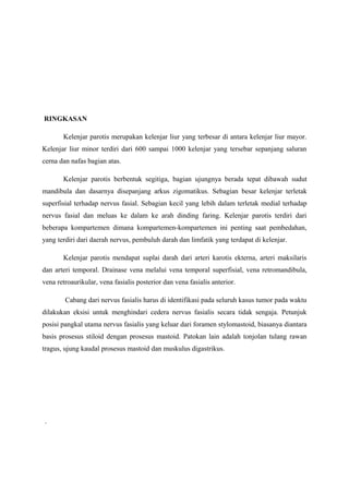 Anatomi fisiologi kelenjar parotis | DOC