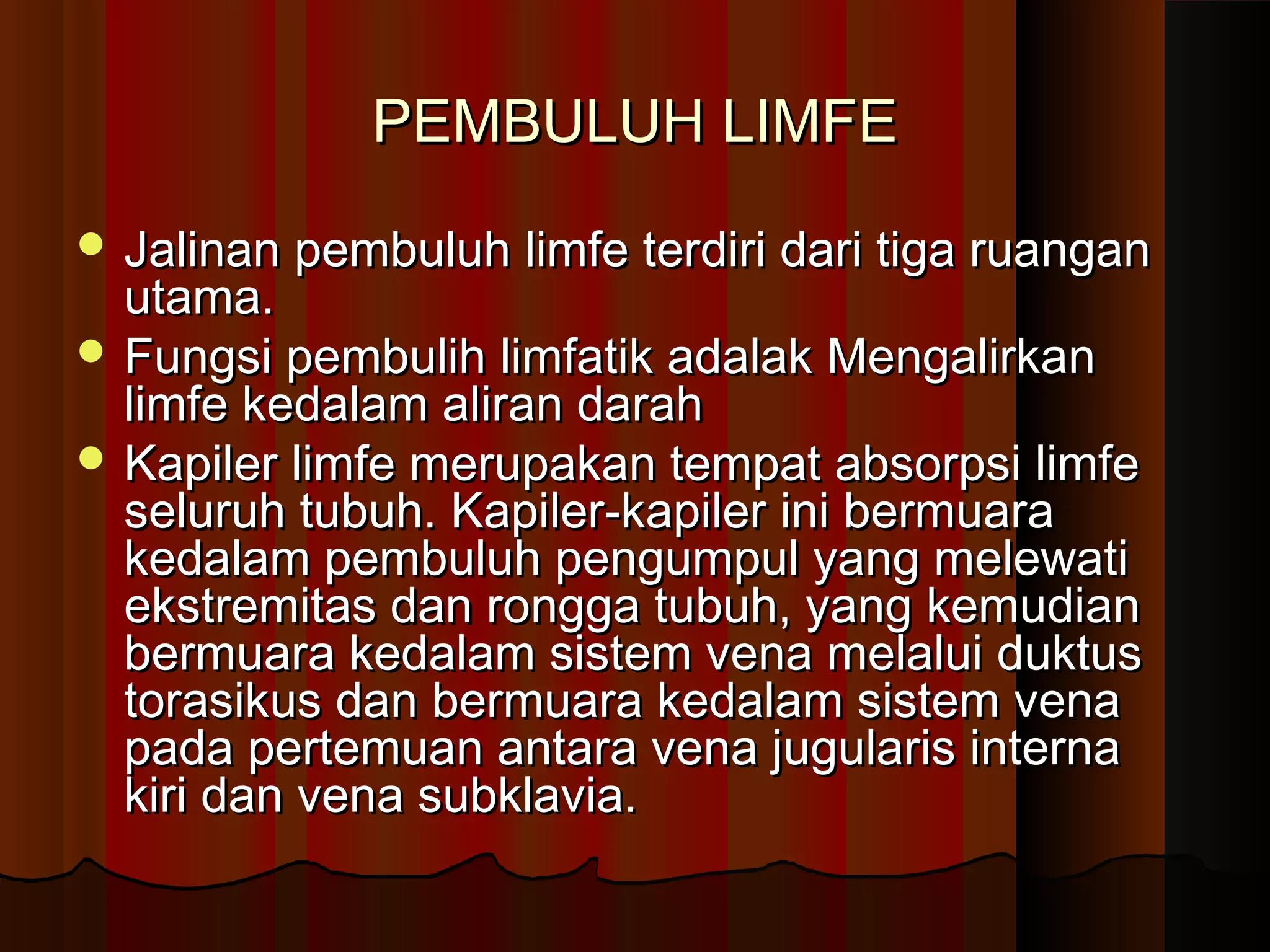 Anatomi fisiologi limpatik | PPT