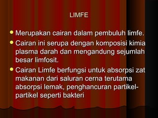 Anatomi fisiologi limpatik | PPT