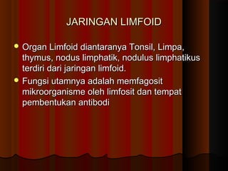 Anatomi fisiologi limpatik | PPT