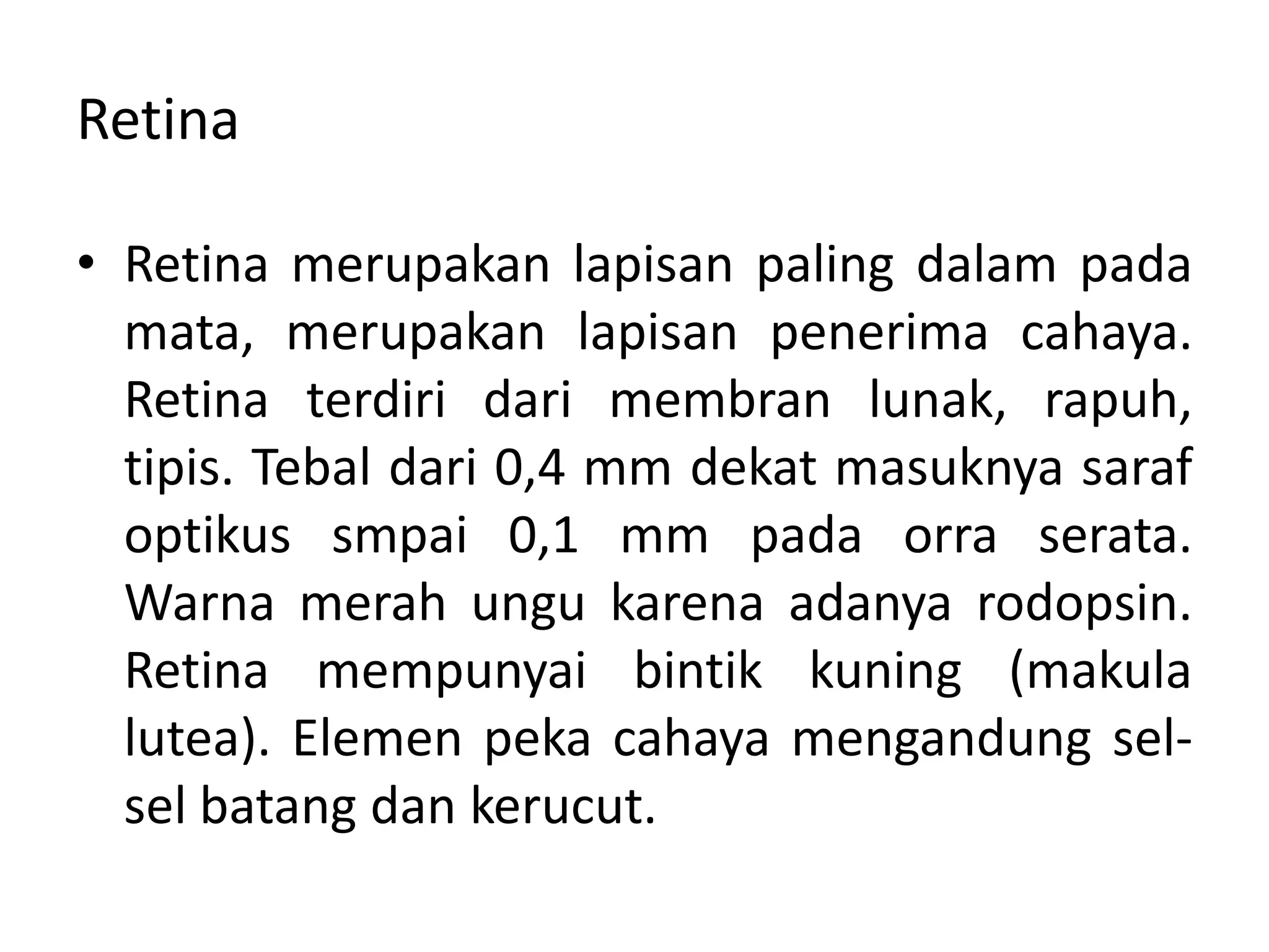 Anatomi fisiologi mata | PPTX