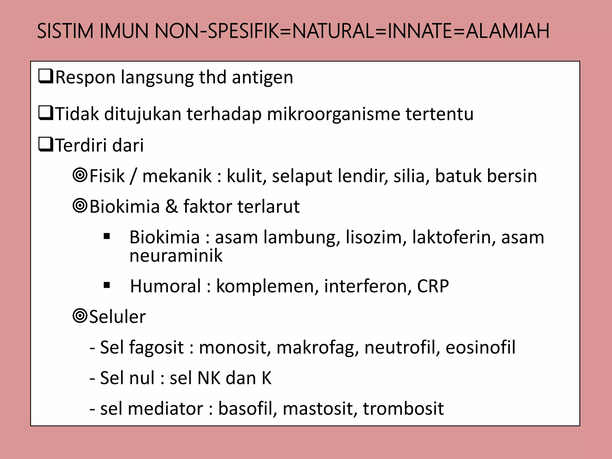 Anatomi & fisiologi sistem imunologi | PPTX