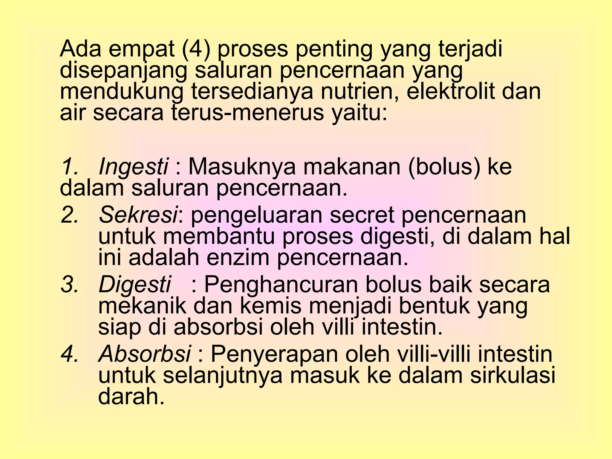 Anatomi fisiologi sistem pencernaan | PPT