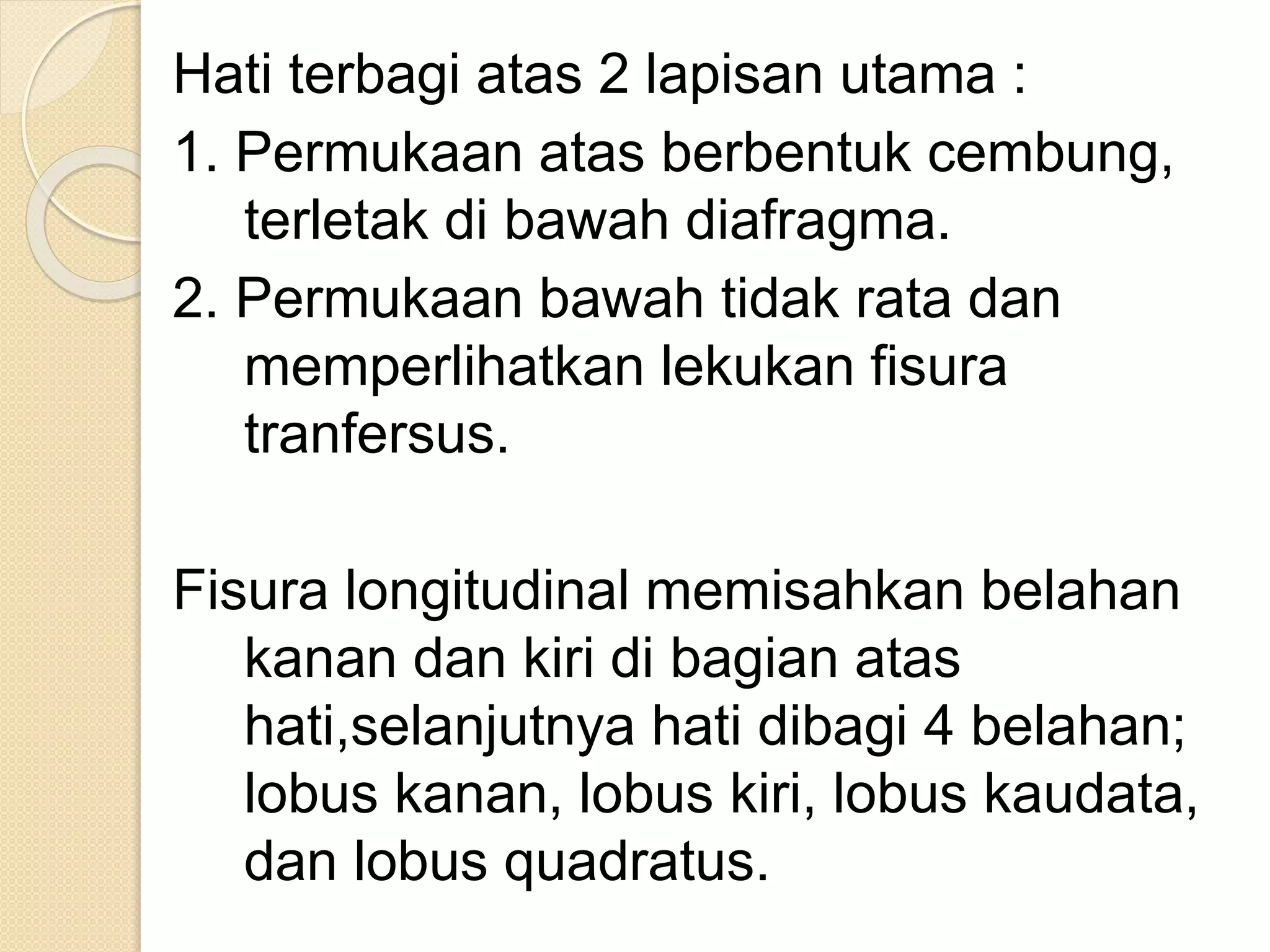 Anatomi fisiologi sistem pencernaan (hati) | PPTX