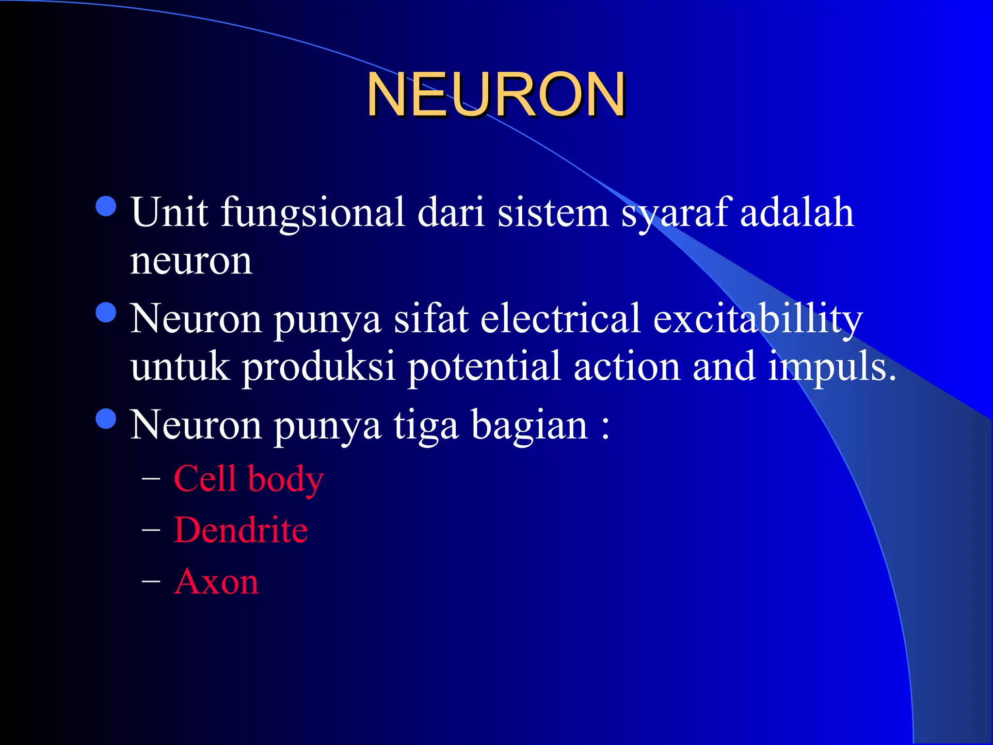 Anatomi & fisiologi syaraf 2 | PPT