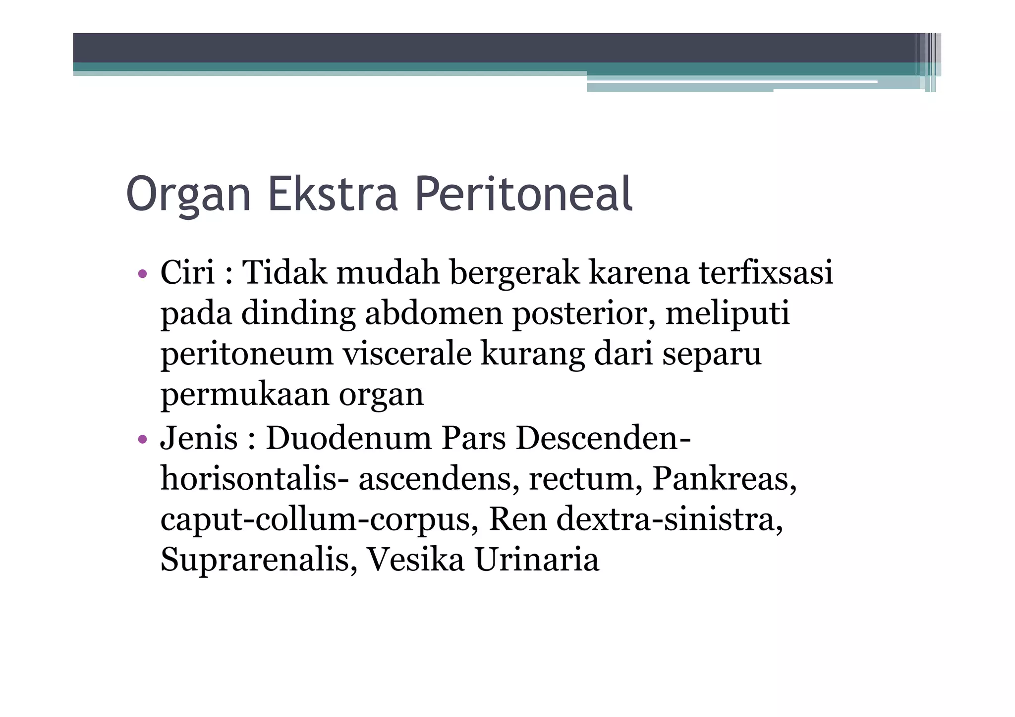 Anatomi hepar, lien, pankreas, vaskularisasi abdomen dan kelainan ...