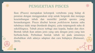 ANATOMI HEWAN / BAGIAN DARI HEWAN PISCES | PPTX