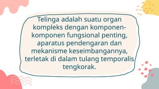 Materi ANATOMI Fisiologi INDERA MATA DAN TELINGA | PPTX