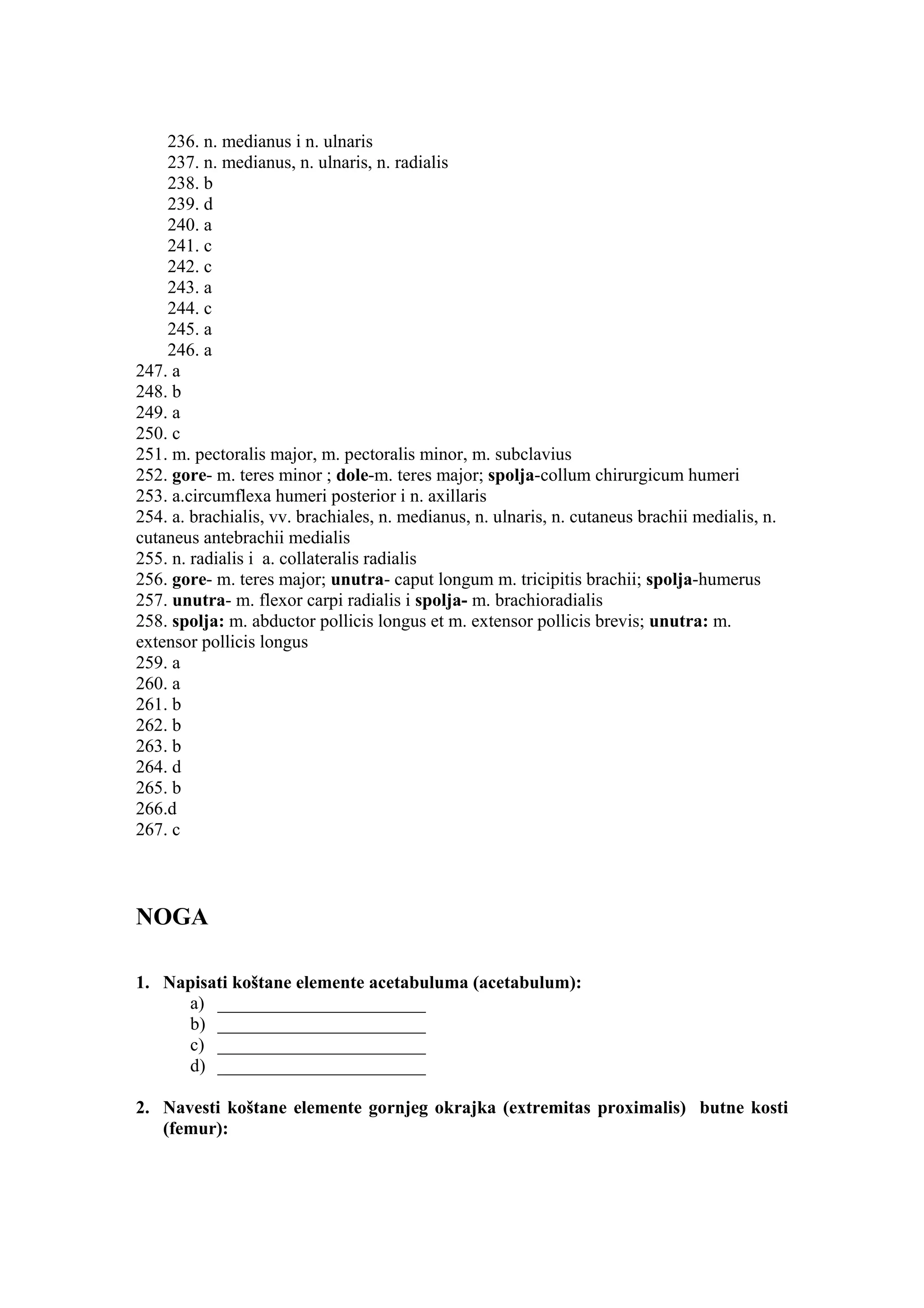 Anatomija test - copy | PDF