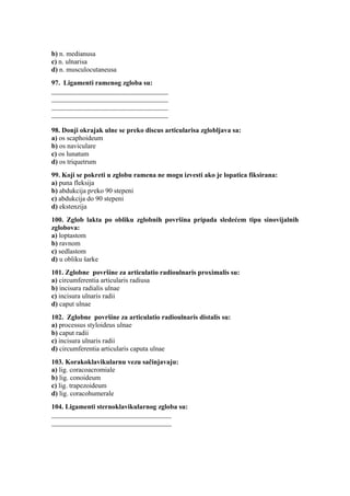 Anatomija test - copy | PDF