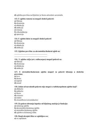 Anatomija test - copy | PDF