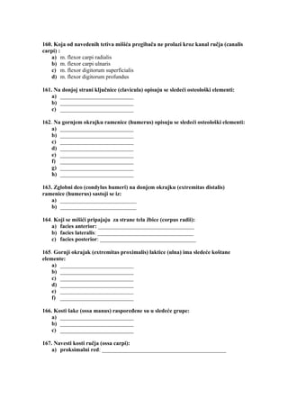 Anatomija test - copy | PDF
