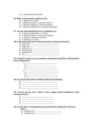 Anatomija test - copy | PDF