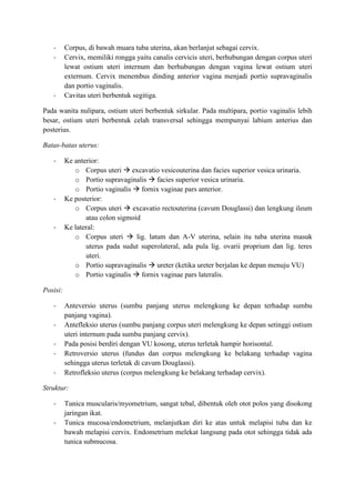 Anatomi kehamilan + perubahan | DOCX