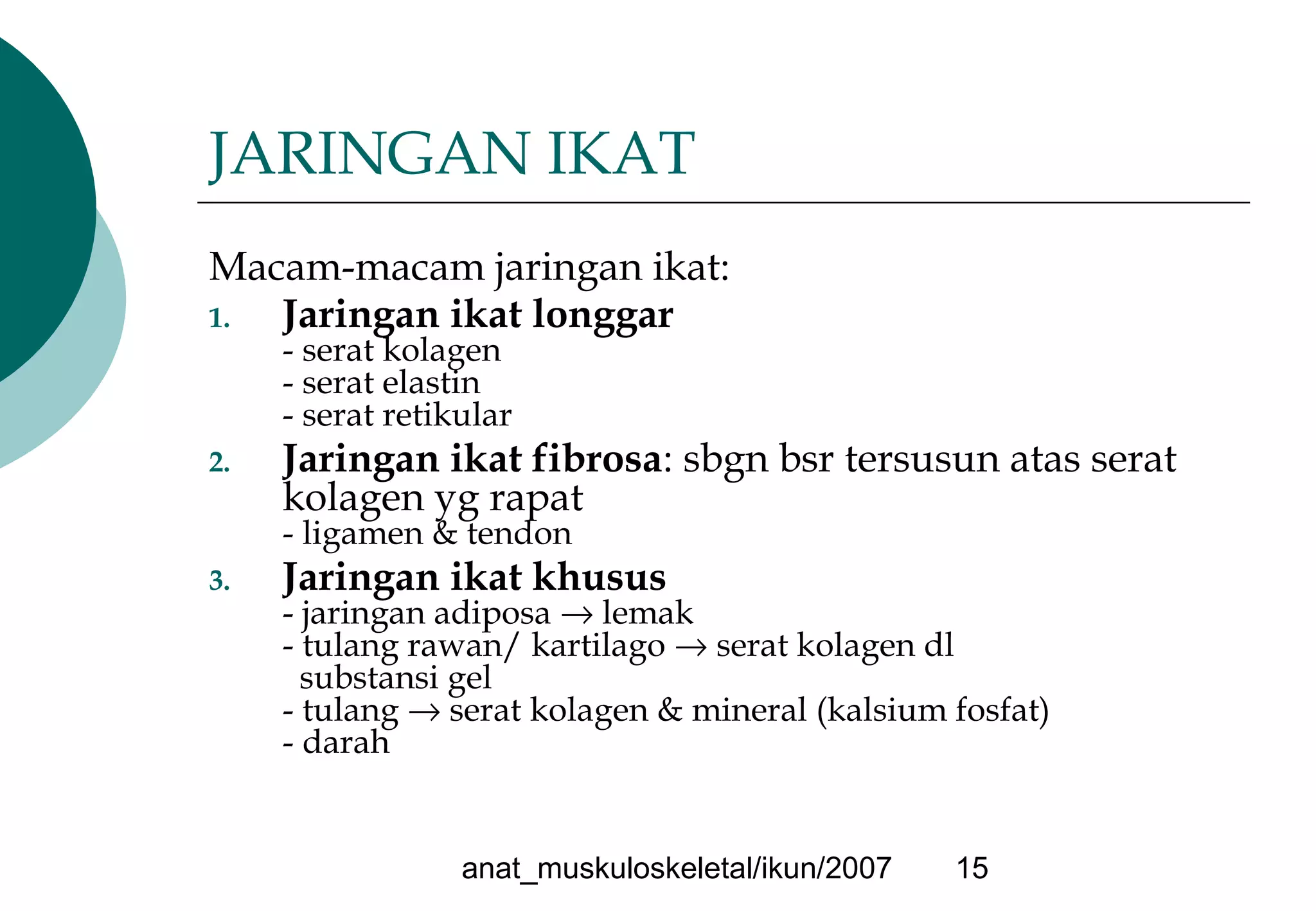 Anatomimuskuloskeletal | PPT