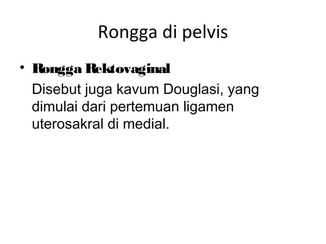 Anatomi pelvik untuk laparaskopi | PPT