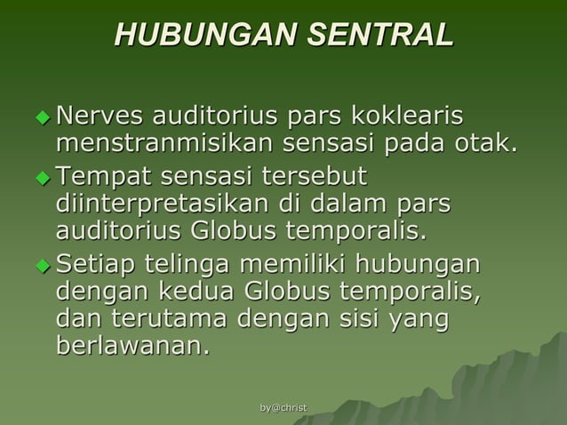 Anatomi pendengaran | PPT