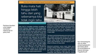 ANATOMI & PRINSIP PENULISAN POLICY BRIEF | PDF