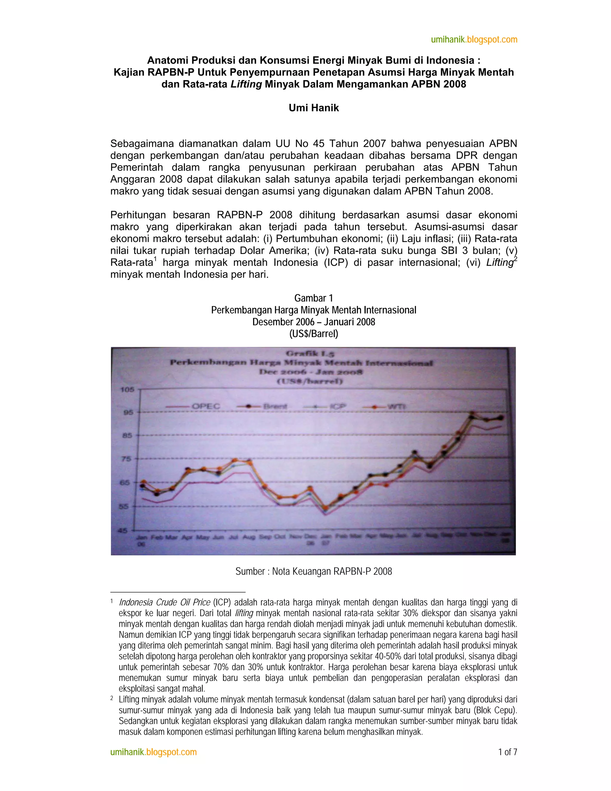 Anatomi produksi dan konsumsi energi umi hanik | PDF