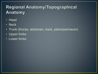 Anatomi Regional | PPT