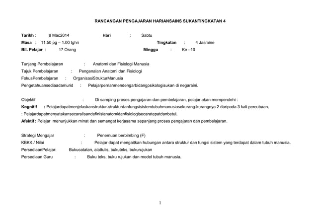 RPH Sains Sukan F4 | DOCX