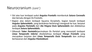 Anatomi Sistem Rangka - Cranium.pptx materi kuliah | PPTX