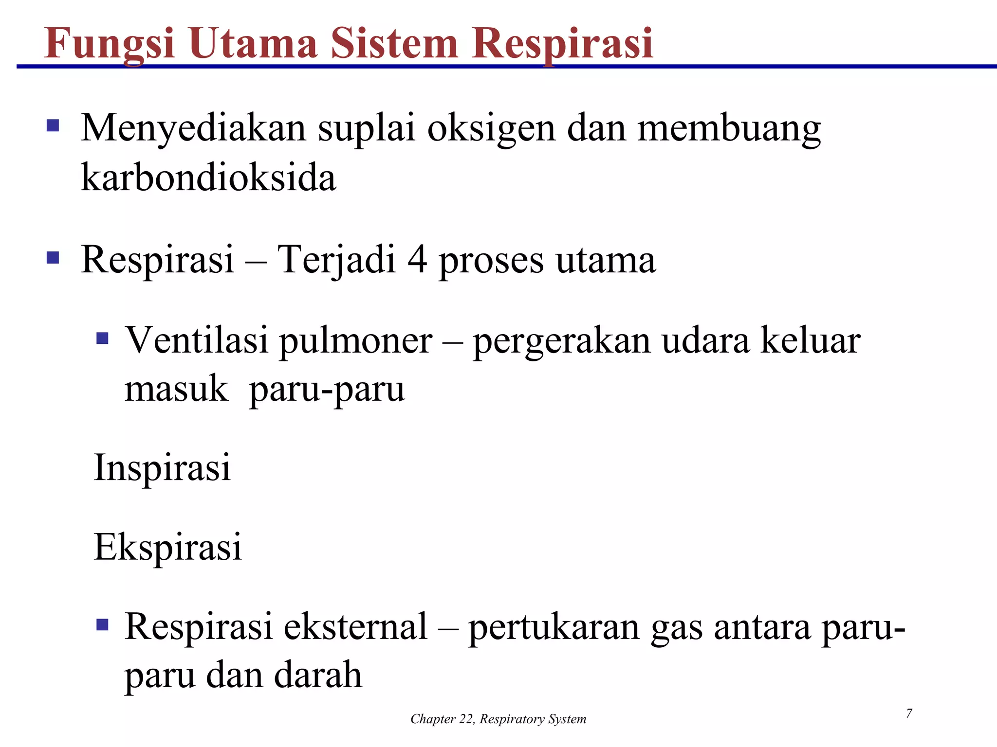Anatomi sistem respirasi | PPTX