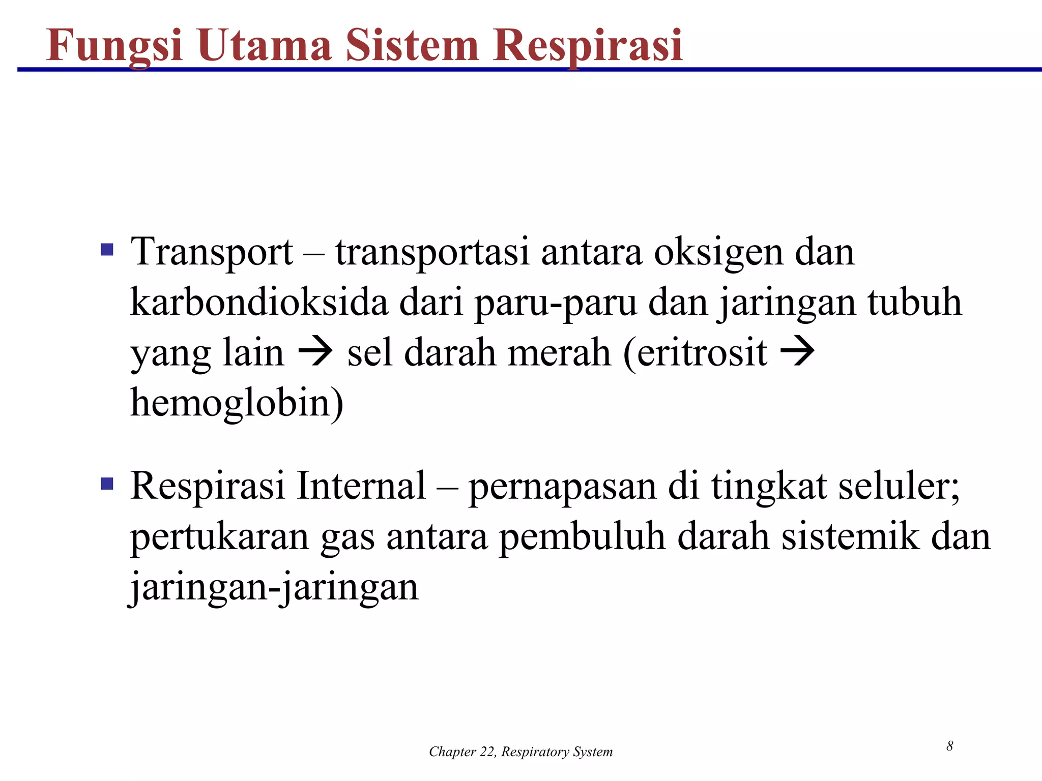 Anatomi sistem respirasi | PPTX