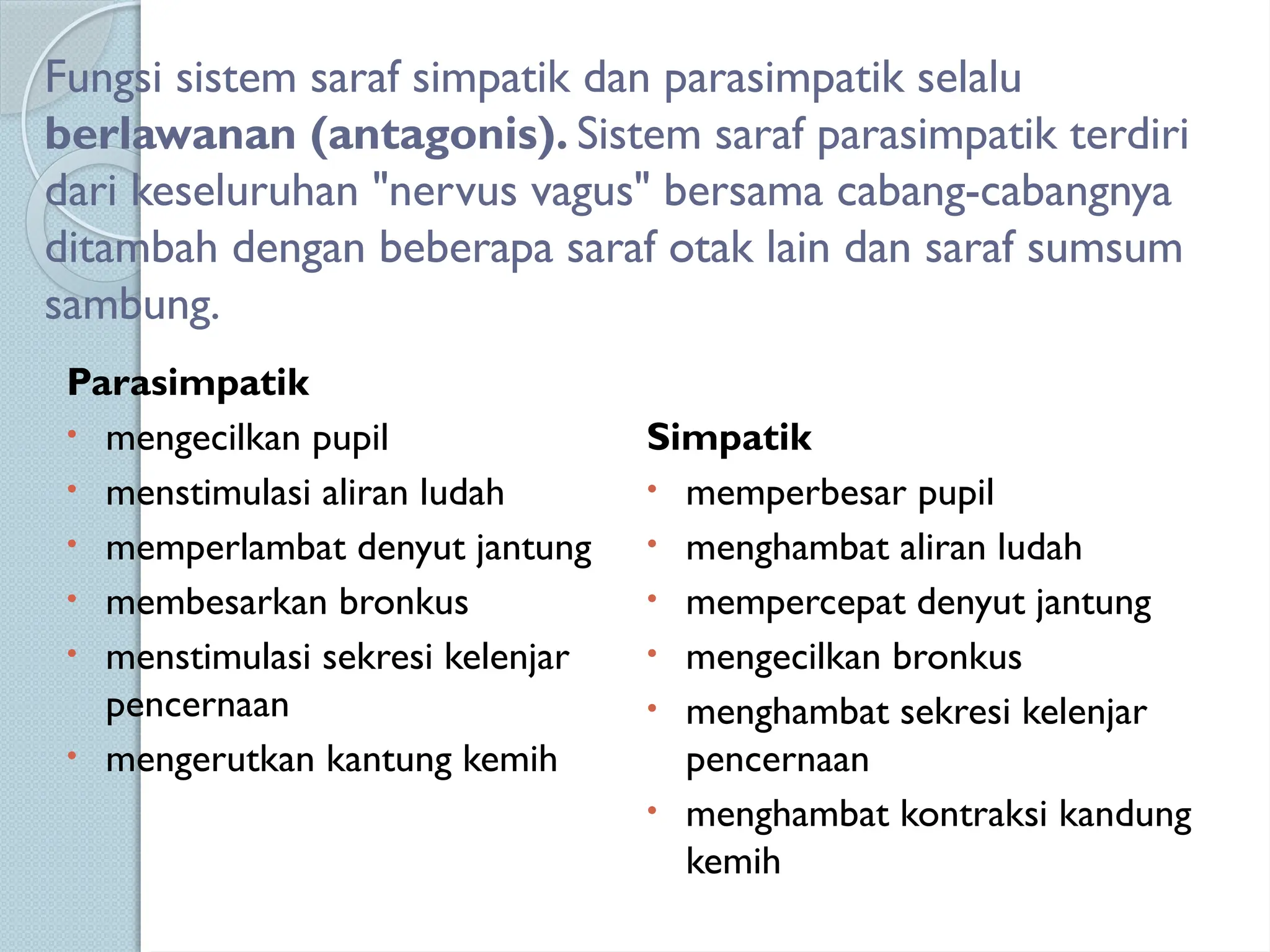 ANATOMI SISTEM SARAF.pptx Sistem saraf adalah sistem yang mengatur dan ...
