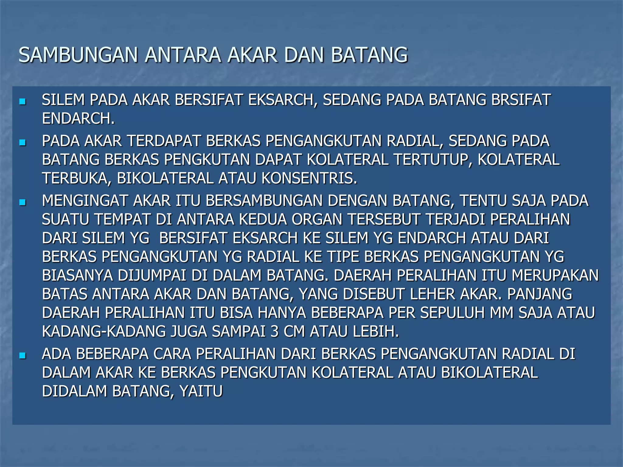 Anatomi Tumbuhan : Akar | PPTX