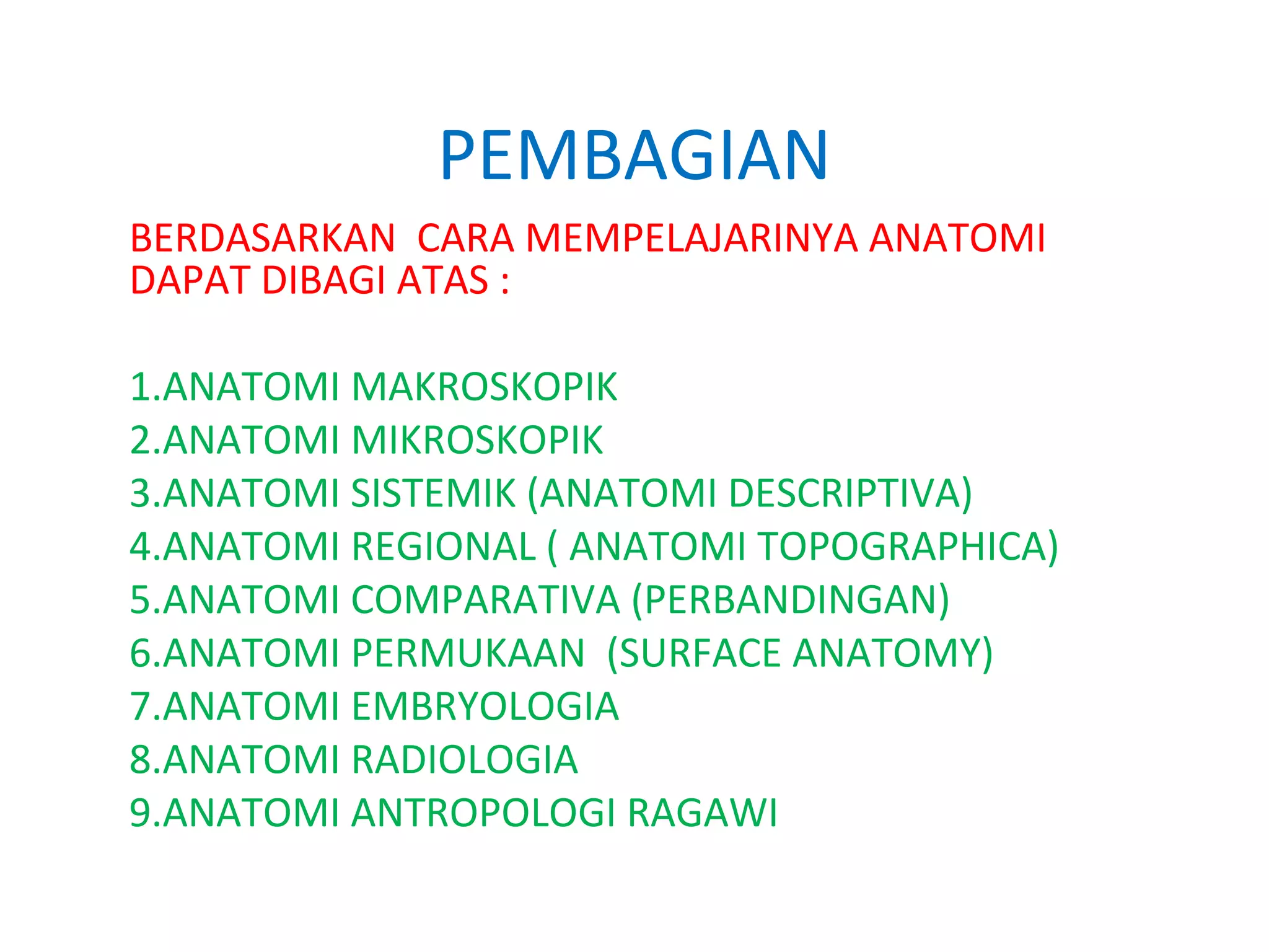 Anatomi umum | PPT