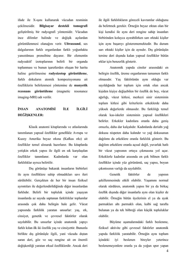 Anatomiye giris ve temel kavramlar | DOC