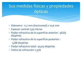 Anatomofisiologia de la cornea. | PPTX