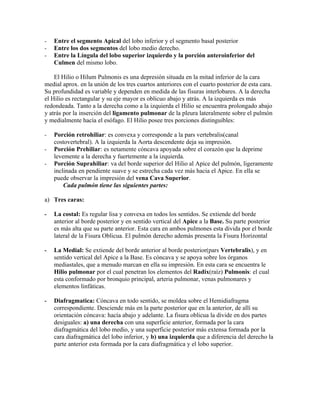 Anato-Fisiología de los Pulmones | DOC