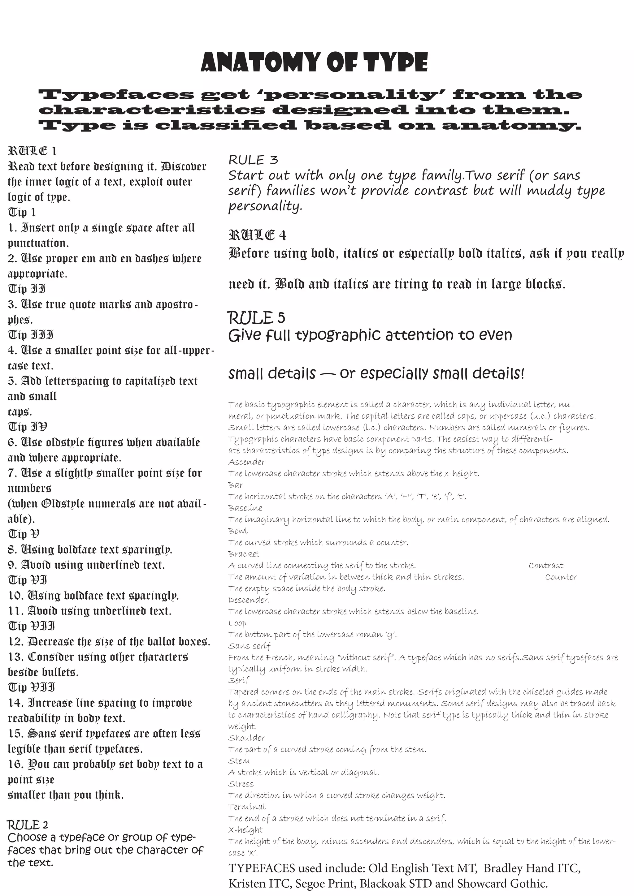Anatomy of type | PDF