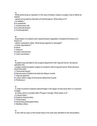 Krok 1 - 2014 Anatomy Base (General Medicine) | PDF