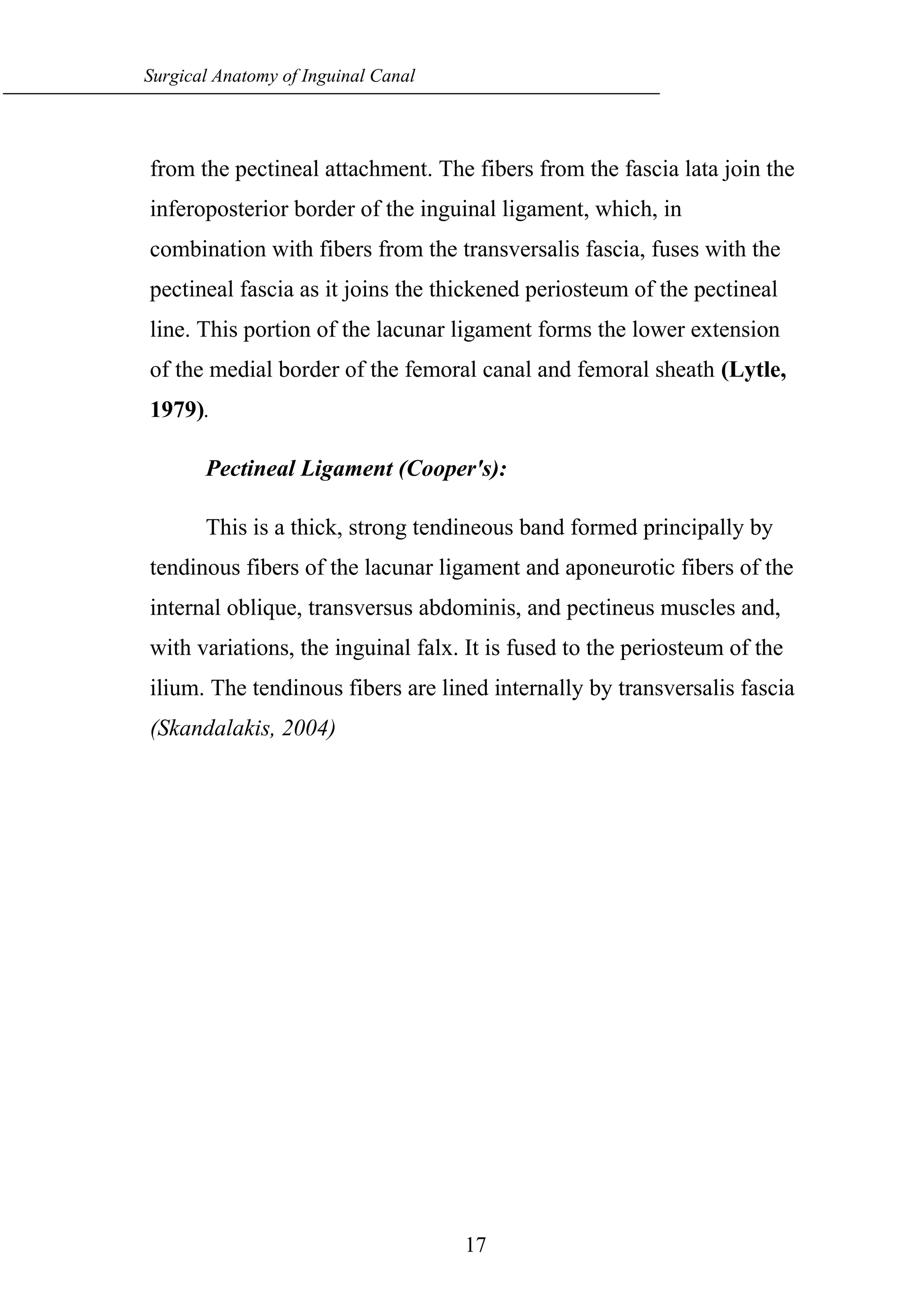 surgical anatomy of inguinal canal | DOC