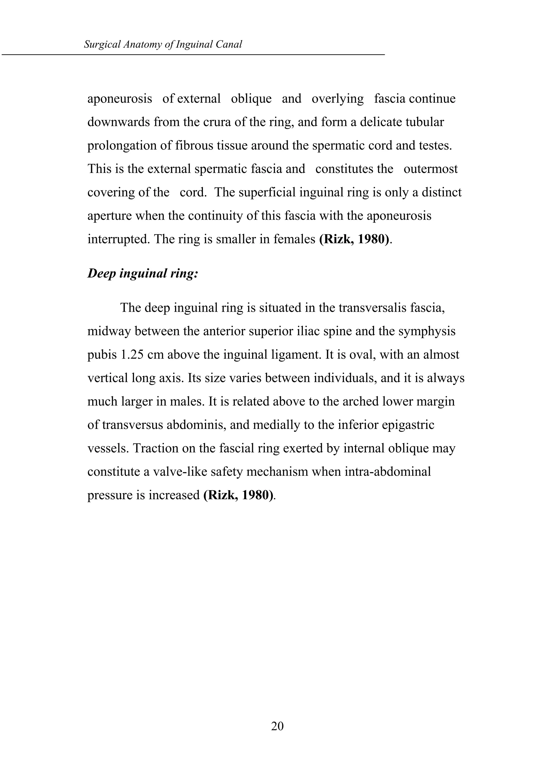 surgical anatomy of inguinal canal | DOC