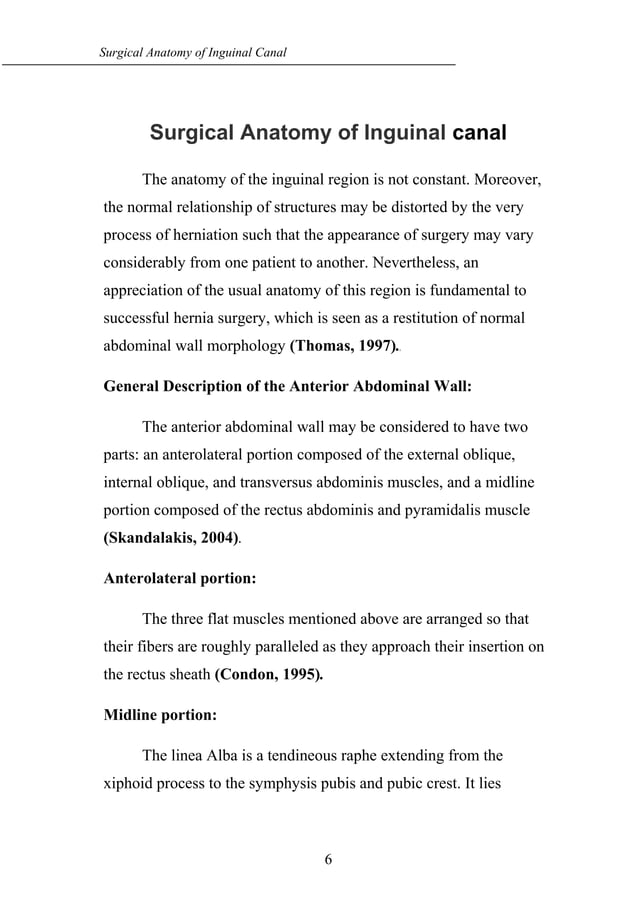 surgical anatomy of inguinal canal | DOC