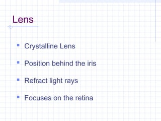 Anatomy of Lens : Ophthalmology | PPT