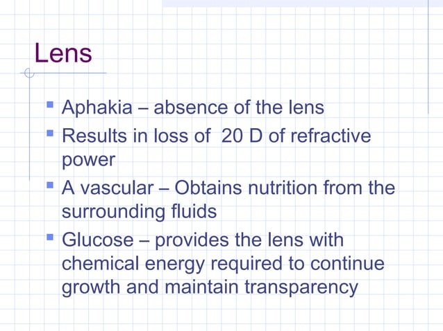Anatomy of Lens : Ophthalmology | PPT
