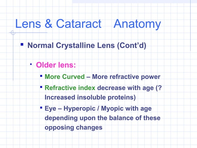 Anatomy of Lens : Ophthalmology | PPT
