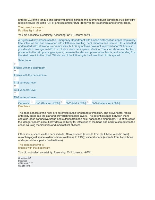 MRCS Anatomy MCQs .pdf | Digestive Disorders | Diseases and Conditions