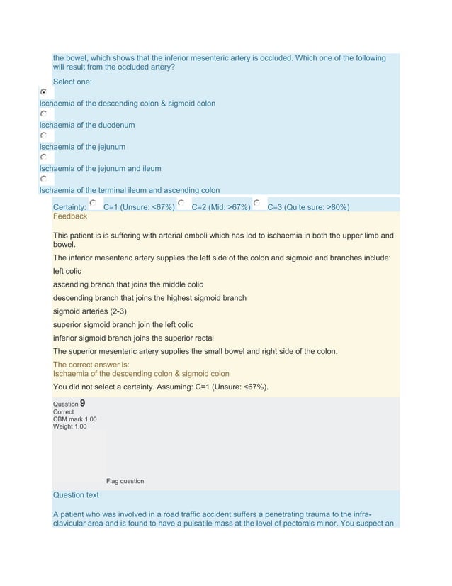 MRCS Anatomy MCQs .pdf | Digestive Disorders | Diseases and Conditions