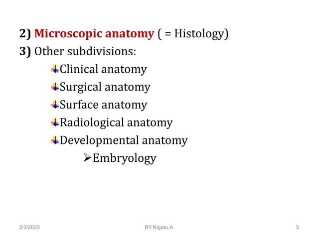 Introduction to human anatomy | PPT
