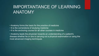 INTRODUCTION TO ANATOMY AND PHYSIOLOGY PPT | PPT