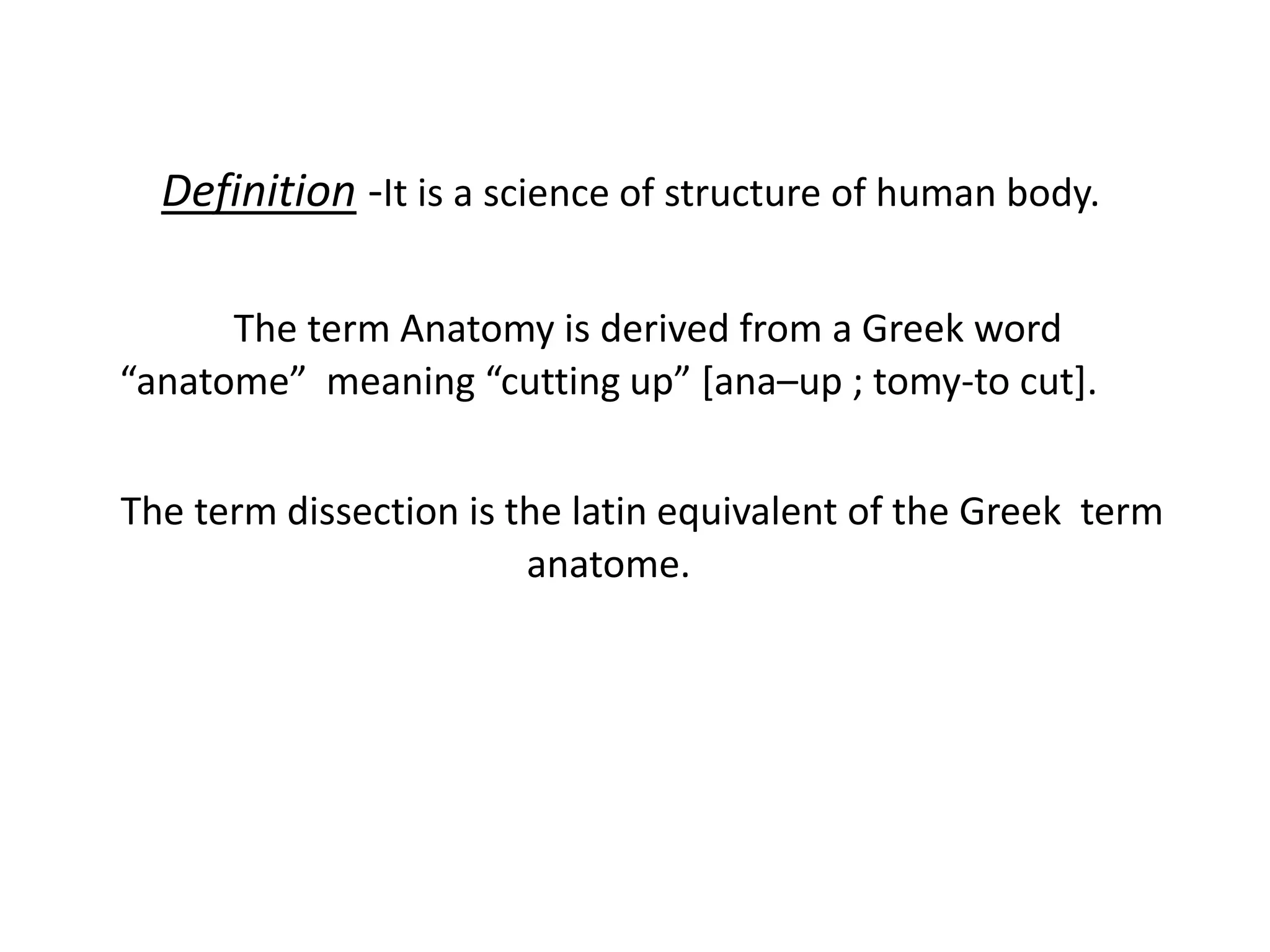 detailed Human Anatomy, various body part, detailed structure | PPTX