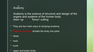 anatomy course for Engineering studentss | PPT