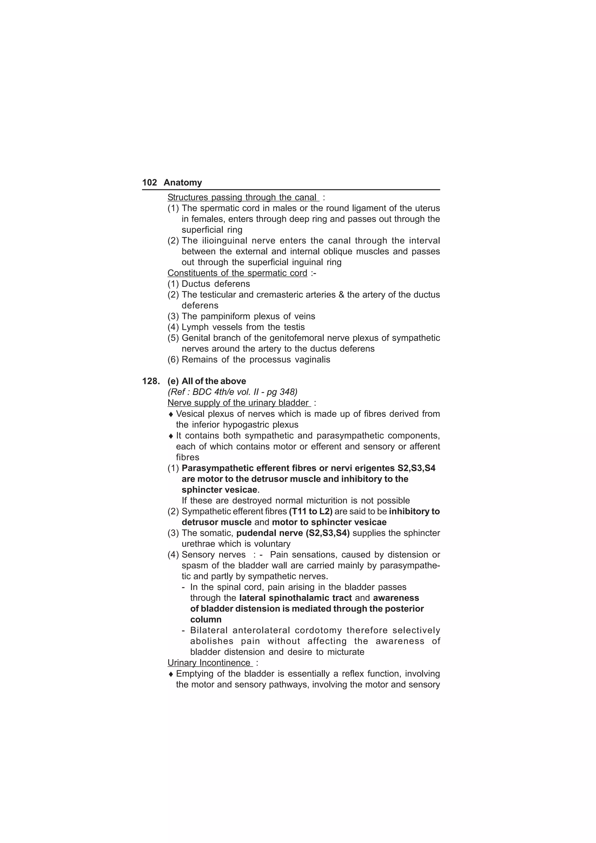Anatomy abdomen Mcqs | PDF