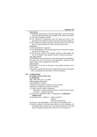 Anatomy abdomen Mcqs | PDF